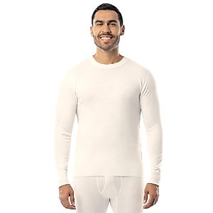 ColdPruf Men's Basic Active Wear Crew Top, Winter White, 3X