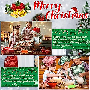 10 Pcs Small Rolling Pin Kids 9 Inch Mini Rolling Pin Silicone Wooden Rolling Pins Baking 5 Colors Non Stick Kids Rolling Pin with Wooden Handle for Kitchen Dough Cookie Pastry Fondant Cake