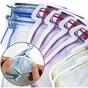 2023New Reusable Mason Bottle Ziplock Bags,Reusable Mason Jar Ziplock Bags,Mason Jar Bottle Bags,Reusable Mason Bottle Ziplock Bags Set Of 10/20/40/80 (20PCS)