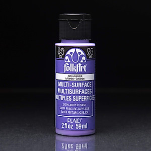 FolkArt 16 Piece Multi Surface Acrylic Craft Paint Set Formulated to be Non-Toxic that is Perfect for Beginners and Artists, Bright Colors Count, 2 Fl Oz (Pack of 16)