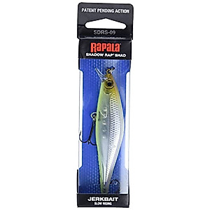 Rapala SDRS09 Shadow Rap Shad Lure (3.5-Inch, 0.3oz, Bud)