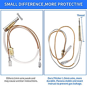 Linstaine Upgraded Patio Heater Dump Switch, Outdoor Propane Gas Heater Repair Part Thermocouple & Tilt Switch Controls Safety Kit, Garden Heater Igiter Replacement Part