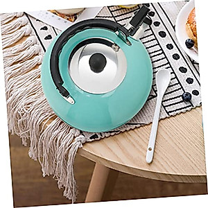 MOLUCKFU Chirping Kettle Tea Kettle for Stove Top Coffee Espresso Maker Kettle Stove Whistling Water Kettle Kettles Mint Green Stove Safe Teapot Camping Water Jug Hot Stainless Steel Blue