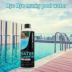 Pool Clarifier Liquid for Fast Acting Cloudy Water Treatment, Swimming Pool Water Clarifier Pool Owners Love, Use Our Clarifier to Keep Your Pool Clear | AquaDoc 32oz