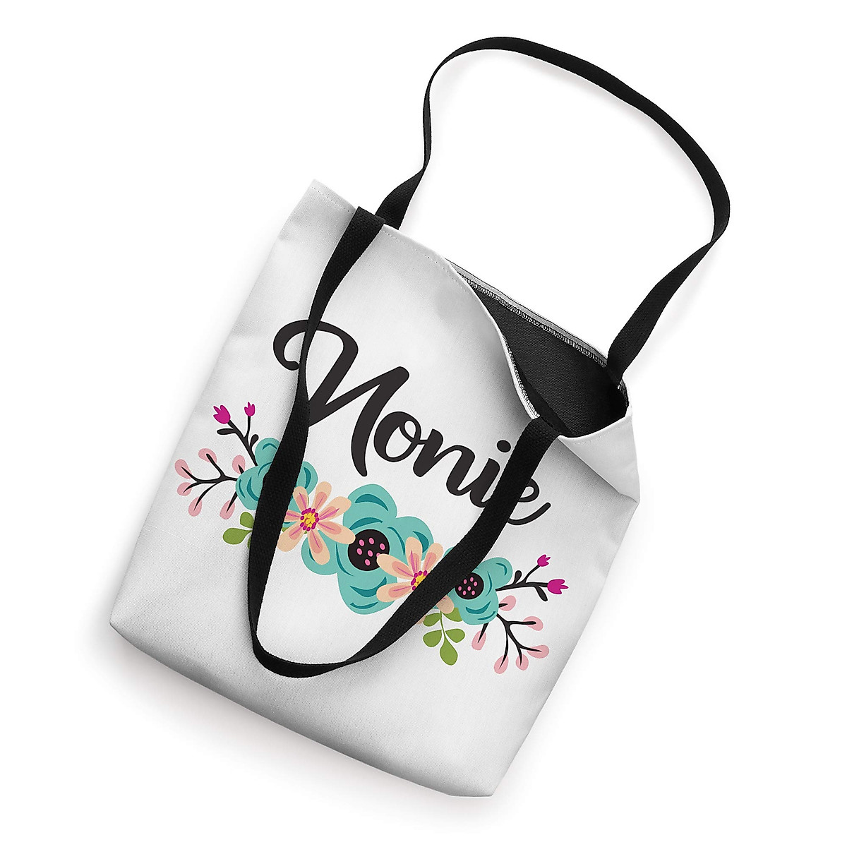 Nonie Gifts From Grandkids Floral Personalized Name Gift Tote Bag