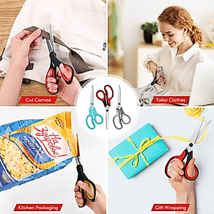 Scissors, Niutop 8" All Purpose Scissors Heavy Duty Ergonomic Comfort Grip Craft Shears Sharp Scissors for Office Home Household Sewing High/Middle School Students Teacher Art Craft DIY Supplies