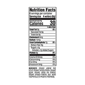 Happy Baby, Baby Food Teether pea Spinach Organic 0.14 Ounce (Pack of 12)