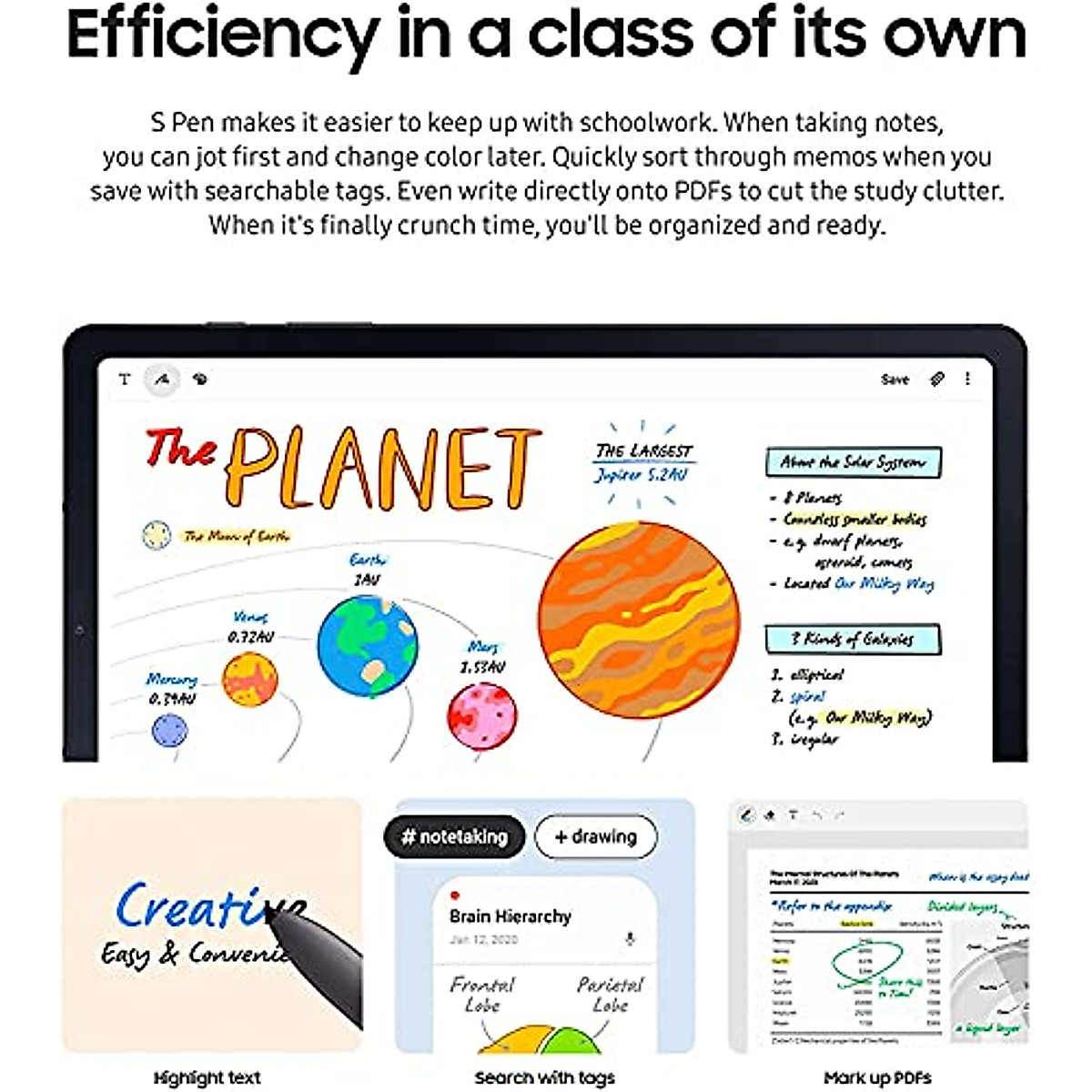 Tab S6 Lite Pen Replacement S Pen for Samsung Galaxy Tab S6 Lite (EJ-PP610) Stylus Pen+Tips/Nibs(Oxford Gray)