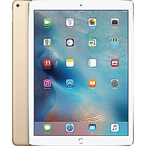 Apple iPad Pro (128GB, Wi-Fi, Gold) 12.9in Tablet (Renewed)