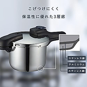 Parukinzoku Quick eco 3-layer bottom switchable pressure cooker 3.5L H-5040