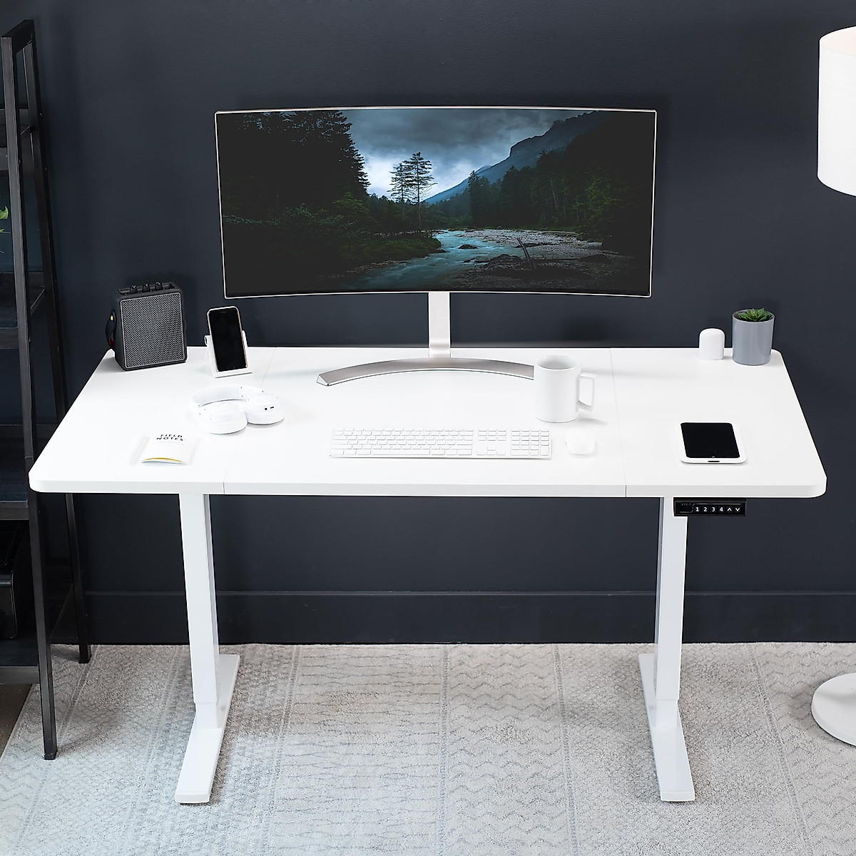 VIVO Universal 60 x 30 inch Table Top for Standard and Sit to Stand Height Adjustable Home and Office Desk Frames, White Desktop, DESK-TOP60-30W