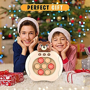 Quick Push Bubble Competitive Game Console Series, Pocket Game Console for Kids, Quick Push Game Toys, Children's Breakout Speed Push Game Machine Decompression Toy for Kids Ages 3-12 Years Old (D)