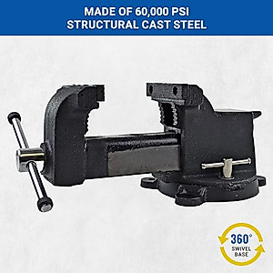 Yost Vises 908-AS 8" Heavy Duty Steel Bench Vise