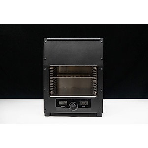 Flame King Scorch Smokeless Infrared Electric Broiler for Indoor Use, Fits on Kitchen Counter, Insulated, Comes with Broiler Tray Black