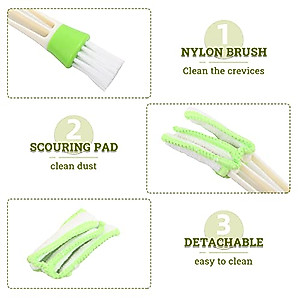 DEFUTAY Window Blind Cleaner Duster Brush,Household Car Groove Gap Cleaning Tool for Window, Blind,Fan, Air Conditioner, Air Cleaner (Dust Brush)