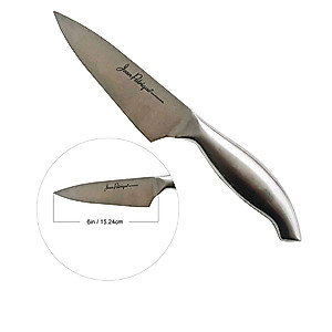 Jean-Patrique Professional Chopaholic Cook's Knife | Chef Cooking Stainless Steel Comfortable Handle | Universal Knives for Chopping Cutting Vegetable Meats - 6 Inch