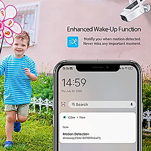 Security Camera Camera Wireless Outdoor Security Camera WiFi Solar Rechargeable Battery Power IP Surveillance Home Cameras Two Way Audio PIR Surveillance Camera with Spotlight ( Size : Camera With 32G