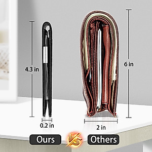 Minimalist Wallet for Men Slim Leather Bifold Front Pocket Wallets RFID Blocking Money Clip Credit Card Gift Cards Holder for Men with Gift Box (Carbon Black)