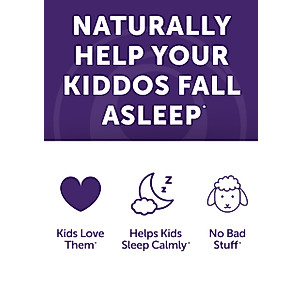 Lunakai USA Made Kids Melatonin Gummies 1mg - Safe & Natural Sleep Aid for Children 2+ - Non-GMO, Vegan, Gluten-Free - 60 Count