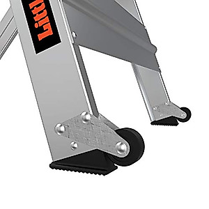 Little Giant Ladders, Safety Step, 3-Step, 3 Foot, Step Stool, Aluminum, Type 1A, 300 lbs Weight Rating, (10310BA)