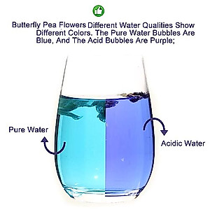 Plant Gift 135 Cups Pure Dried Butterfly Pea Flowers Blue Tea 40G/1.41oz Clitoria Ternatea Flower Herbal Tea, Caffeine Free, Loose Leaf, 100% Natural Herbal Tea