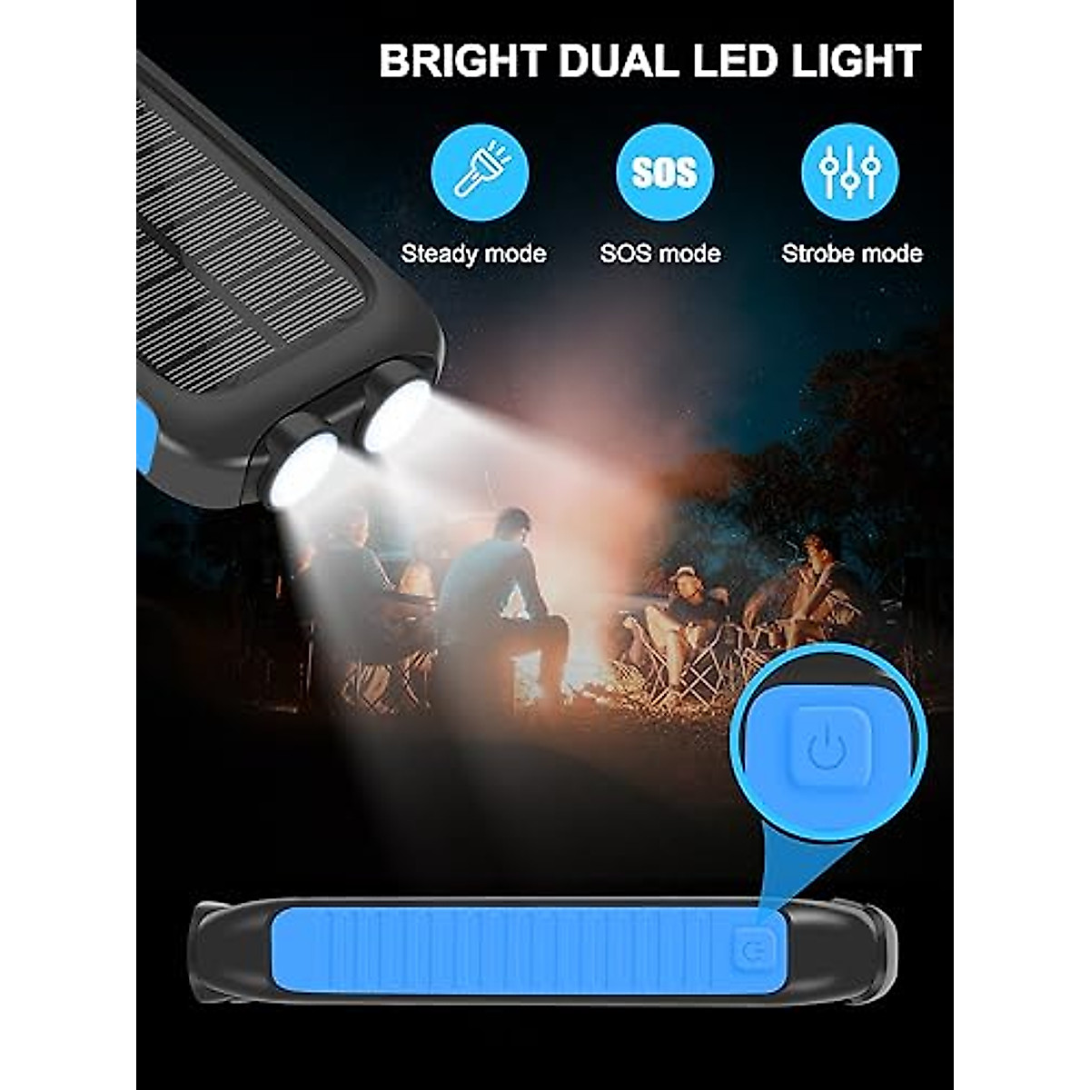 𝟮𝟬𝟮4 𝙐𝙥𝙜𝙧𝙖𝙙𝙚 Solar Power Bank -38800mAh Waterproof Portable Solar Phone Charger with LED Flashlight/Fast Charge USB C External Backup Battery Pack for All Cell Phones & Electronic Devices