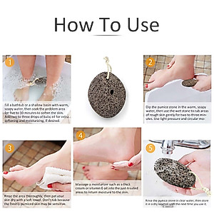 2X Lava Pumice Stone for Foot Scrubber, Foot Pumice to Remove (Random Color and Shape)