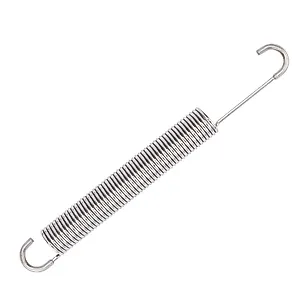 GNPADR 7 inch Stainless Steel Replacement Recliner Sofa Chair Mechanism Tension Spring - Long Neck Hook Style