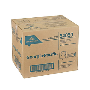 Universal Centerpull Paper Towel and Wiper Dispenser by GP PRO (Georgia-Pacific), Translucent Smoke, 54050, 10.250" W x 10.750" D x 12.625" H