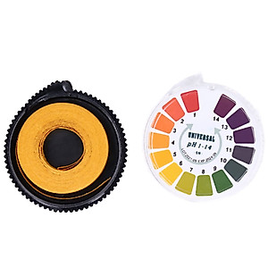 Zerodis Test Paper Strip Roll, Indicator Meter Test Strip Roll with Color Chart for Water Urine Saliva Soil