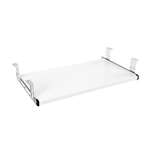 FRMSAET Furniture Accessories Office Product Suits Hardware 20/24/30 inches Keyboard Drawer Tray Wood Holder Under Desk Adjustable Height Platform(24 inches,White)