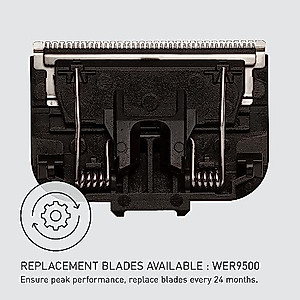 Panasonic Body Groomer for Men and Women, Unisex Wet/Dry Cordless Electric Body Hair Trimmer with 2 Comb Attachments, Multi-Directional Shaving in Sensitive Areas - ER-GK80-S (Black)