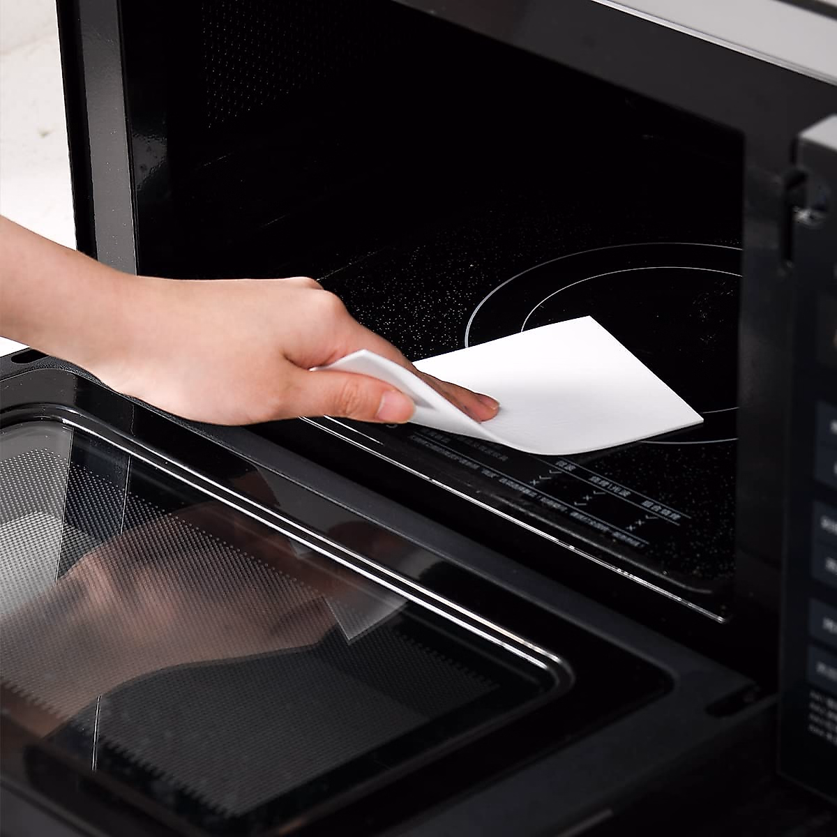 BAISENJIE Magic Cleaning Sponge Eraser Sheets,Melamine Sponge Cleaner for Kitchen Bathroom Furniture,Ultra-Thin,Portable,Easy to Use,48 Cleaning Sponges Sheets Total, Pack of 3 (White)