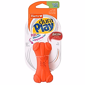 Hartz Dura Play Bacon Scented Bone Dog Toy - Small ( Colors may vary )
