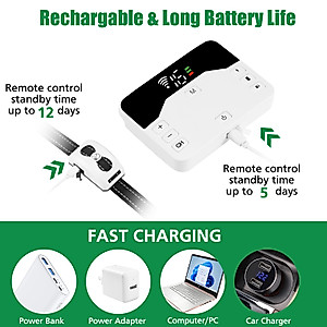 Paourify Wireless Dog Fence, 2-in-1 Electric Dog Fence System for 2 Dogs & Remote Training Shock Collar, Cover Up to 8 Acre(30-800ft) Portable Pets Containment System for Outdoor,Yard,Camping