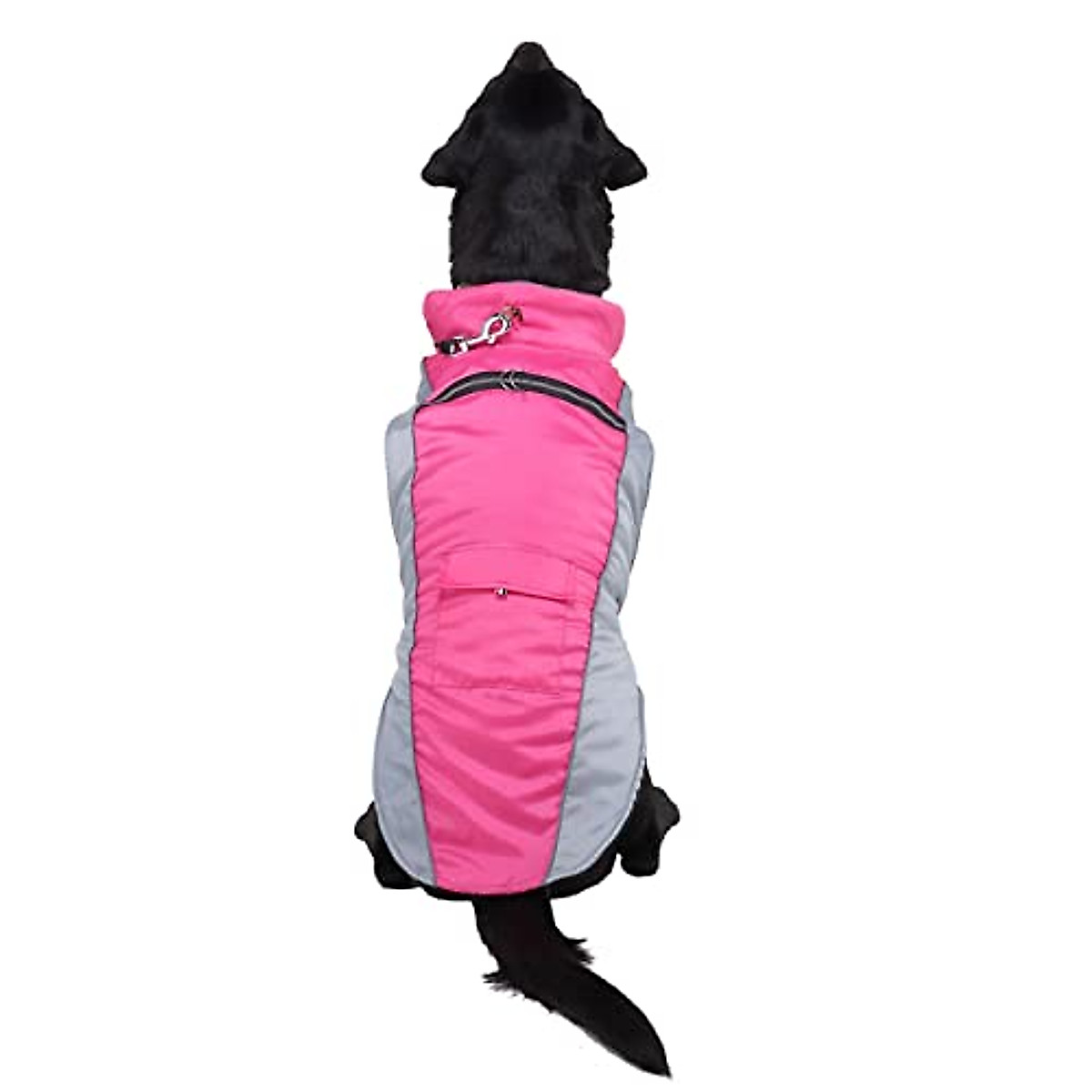 Winter Dog Clothes for Large Dogs Girl Reflective Adjustable Pet Jackets Winter Hook&Loop Large Cotton Pet Clothing Female Dog Sweater for Large Breed