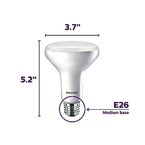 Philips LED Dimmable BR30 Light Bulb: 650-Lumen, 2700-Kelvin, 11-Watt (65-Watt Equivalent) E26 Base, Frosted, Soft White, 3-Pack (474197)