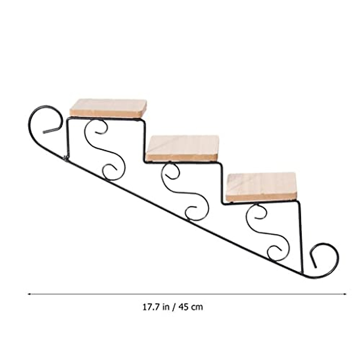 ZHYH Rural Creative Staircase Shape Clothing Store Wall Decoration Hanging Flower Shelf Mount