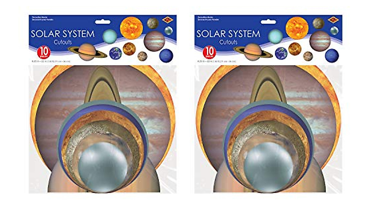 Solar System Paper Cut Outs for Classroom & Party Decor