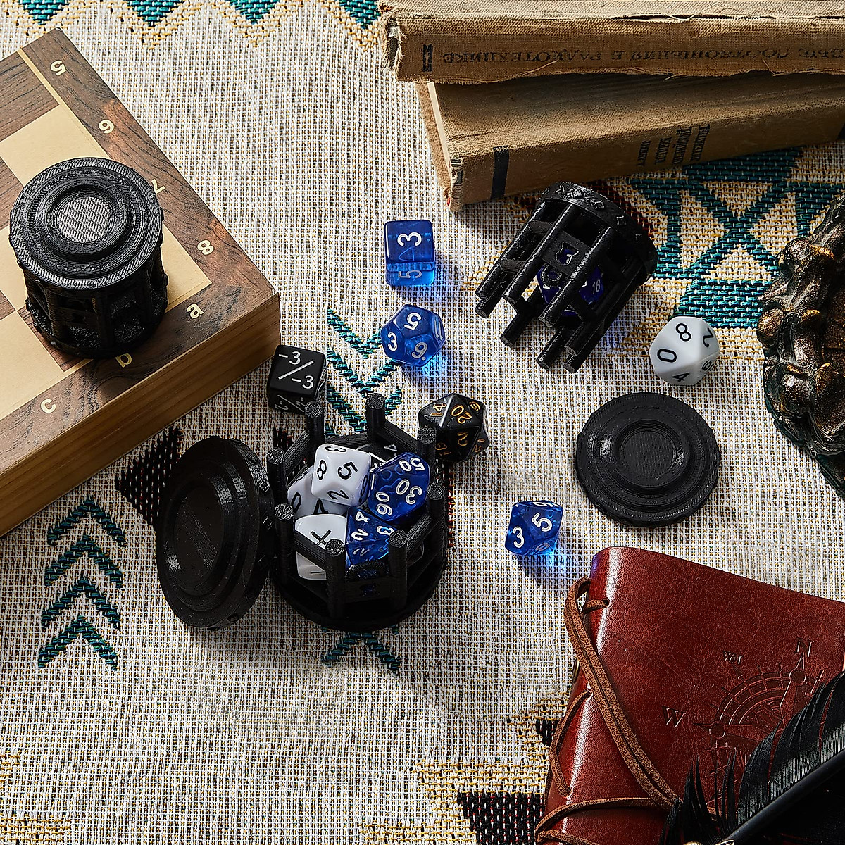 3 Pieces Dice Jail Dice Cage Dice Prison for Misbehaving Polyhedral Dice Sets Punish Your Bad Dice in Our Cage of Shame Accessories Gift