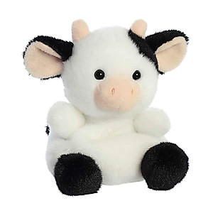Aurora® Adorable Palm Pals™ Sweetie Cow™ Stuffed Animal - Pocket-Sized Play - Collectable Fun - White 5 Inches