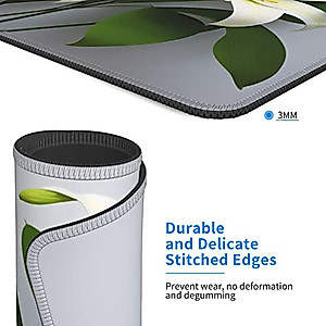 Lily Flowers Mouse Pads for Laptop and PC, 12"x10" Mouse Pad for Office and Cute Gaming Pads.