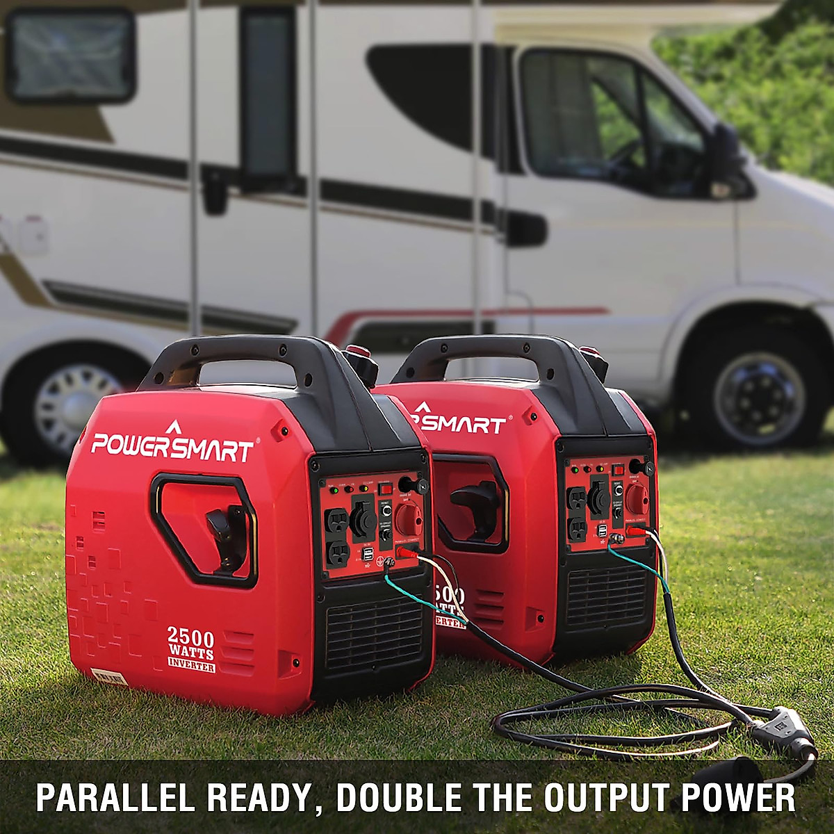 PowerSmart 1200W Portable Generator with 2-Stroke Engine, Ultralight & Carrying Handle, EPA & CARB Compliant