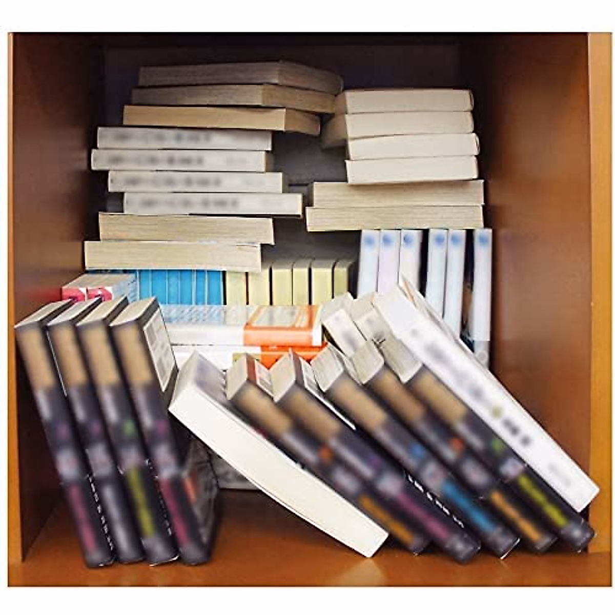 Kobe Cardboard Co., Ltd Bookshelf Innovation Made in Japan, Manga organizing kit (2Levels, Black)