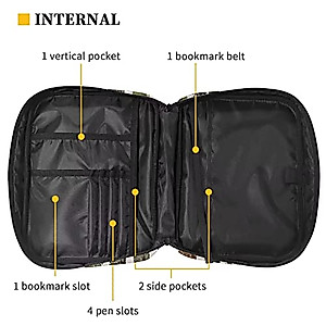 Coloranimal Deer Hunting Camo USA Flag Bible Cover for Women Men with Handle Bible Case Bags with Zippered Carrying Book Bags Handbags Purse Bible Accessories