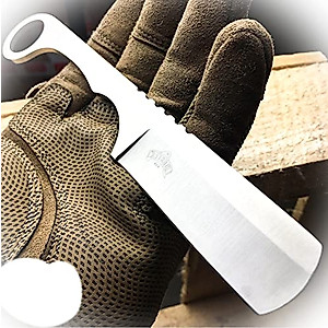 New Straight Edge Razor Fixed Blade SILVER Cleaver TANTO Hunting Knife Karambit NEW Camping Outdoor Pro Tactical Elite Knife BLDA-0318