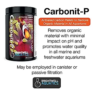 Brightwell Aquatics Carbonit-P - Activated Carbon Filter Media for Marine and Freshwater Aquarium