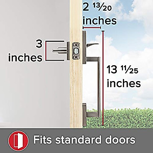 Kwikset 98150-012 San Clemente Handle with Interior Halifax Lever Featuring Microban Antimicrobial Product Protection, Satin Nickel Front Door Hardware Does Not Include a Deadbolt