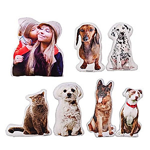 Printtoo Pet Memorial Pillow Custom, Pet Portrait Dog Pillows 3D Printing Pillow, Personalized Shaped Pillow, Custom Photo Pillow, Unique Birthday Gift Decor-16X16