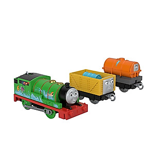 Thomas & Friends Percy and Troublesome Truck, battery-powered motorized toy train for preschool kids ages 3 years and up [Amazon Exclusive]